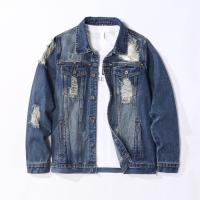 China Solid Color Blue Solid Color Long Sleeve french workwear jacket wholesale Polyester 19% Urban Fashion Custom (JK591) for sale
