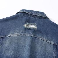 China Solid Color Blue Solid Color Youth Trend french workwear jacket wholesale Regular Single Breasted Custom (MJ578) for sale