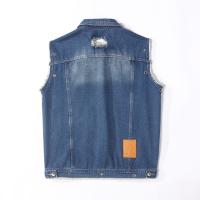 China Solid Color Blue Solid Color Youth Trend french workwear jacket wholesale Regular Single Breasted Custom (MJ578) for sale