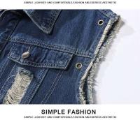 China Solid Color Blue Solid Color Youth Trend french workwear jacket wholesale Regular Single Breasted Custom (MJ578) for sale