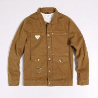 China Daily Cotton 100% Long Sleeve french workwear jacket wholesale Urban Fashion Army Green Khaki Custom (JK544) for sale
