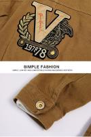 China Daily Cotton 100% Long Sleeve french workwear jacket wholesale Urban Fashion Army Green Khaki Custom (JK544) for sale