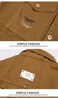 China Daily Cotton 100% Long Sleeve french workwear jacket wholesale Urban Fashion Army Green Khaki Custom (JK544) for sale