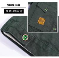 China Daily Cotton 100% Long Sleeve french workwear jacket wholesale Urban Fashion Army Green Khaki Custom (JK544) for sale