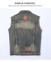 China Solid Color Youth Trend Vintage Color french workwear jacket wholesale Regular Single Breasted Custom (MJ579) for sale