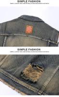 China Solid Color Youth Trend Vintage Color french workwear jacket wholesale Regular Single Breasted Custom (MJ579) for sale