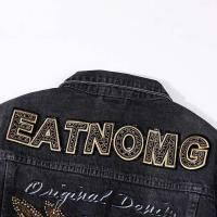 China Black Long Sleeve Urban Fashion biker jacket wholesale Single Breasted Regular Custom (JK540) for sale