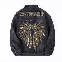 China Black Long Sleeve Urban Fashion biker jacket wholesale Single Breasted Regular Custom (JK540) for sale