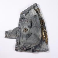 China Fabric Hem Long Sleeve Vintage Color french workwear jacket wholesale Polyester 19% Urban Fashion Custom (JK536) for sale