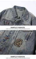 China Fabric Hem Long Sleeve Vintage Color french workwear jacket wholesale Polyester 19% Urban Fashion Custom (JK536) for sale