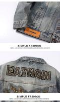 China Fabric Hem Long Sleeve Vintage Color french workwear jacket wholesale Polyester 19% Urban Fashion Custom (JK536) for sale
