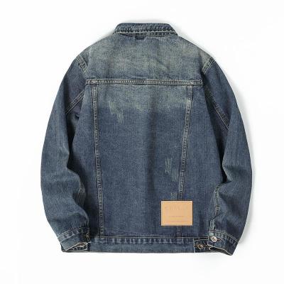 China Blue Daily Youth Trend french workwear jacket wholesale Long Sleeve Polyester 19% Custom (JK530) for sale