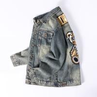 China Daily Embroidered Youth Trend biker jacket wholesale Long Sleeve Vintage Color Custom (JK532) for sale