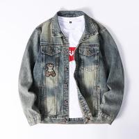 China Daily Embroidered Youth Trend biker jacket wholesale Long Sleeve Vintage Color Custom (JK532) for sale