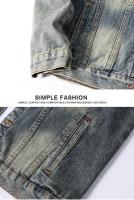 China Daily Embroidered Youth Trend biker jacket wholesale Long Sleeve Vintage Color Custom (JK532) for sale