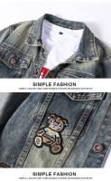 China Daily Embroidered Youth Trend biker jacket wholesale Long Sleeve Vintage Color Custom (JK532) for sale