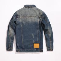 China Blue Daily Long Sleeve french workwear jacket wholesale Polyester 19% Urban Fashion Custom (JK522) for sale