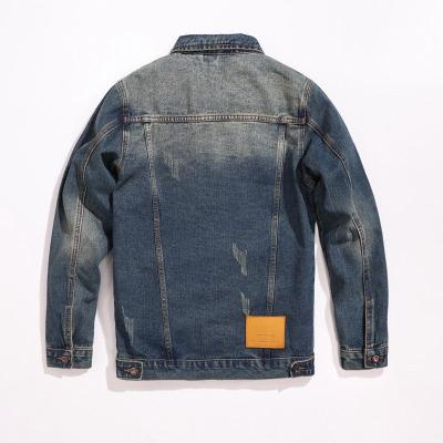 China Blue Daily Long Sleeve french workwear jacket wholesale Polyester 19% Urban Fashion Custom (JK522) for sale