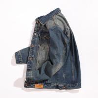 China Blue Daily Long Sleeve french workwear jacket wholesale Polyester 19% Urban Fashion Custom (JK522) for sale