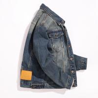 China Blue Daily Long Sleeve french workwear jacket wholesale Polyester 19% Urban Fashion Custom (JK522) for sale