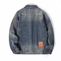 China Blue Daily Solid Color biker jacket wholesale Youth Trend Long Sleeve Custom (JK524) for sale