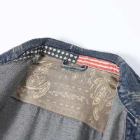 China Blue Daily Solid Color biker jacket wholesale Youth Trend Long Sleeve Custom (JK524) for sale