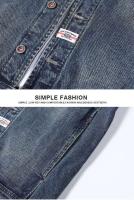China Blue Daily Solid Color biker jacket wholesale Youth Trend Long Sleeve Custom (JK524) for sale