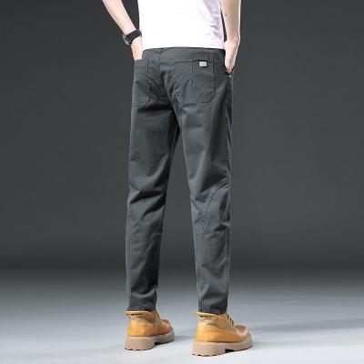 China Khaki Dark Grey Daily Mid Waist Solid Color mens pants wholesale Urban Fashion Khaki Dark Grey Custom (HY605) for sale