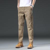 China Khaki Dark Grey Daily Mid Waist Solid Color mens pants wholesale Urban Fashion Khaki Dark Grey Custom (HY605) for sale
