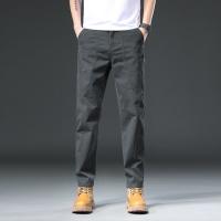 China Khaki Dark Grey Daily Mid Waist Solid Color mens pants wholesale Urban Fashion Khaki Dark Grey Custom (HY605) for sale