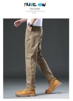 China Khaki Dark Grey Daily Mid Waist Solid Color mens pants wholesale Urban Fashion Khaki Dark Grey Custom (HY605) for sale