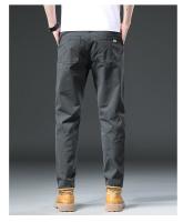 China Khaki Dark Grey Daily Mid Waist Solid Color mens pants wholesale Urban Fashion Khaki Dark Grey Custom (HY605) for sale