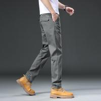 China Solid Color Black Daily Mid Waist dress pants wholesale price Solid Color Urban Fashion Custom (P348) for sale