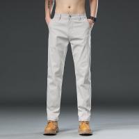 China Solid Color Black Daily Mid Waist dress pants wholesale price Solid Color Urban Fashion Custom (P348) for sale