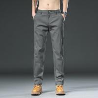 China Solid Color Black Daily Mid Waist dress pants wholesale price Solid Color Urban Fashion Custom (P348) for sale