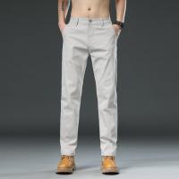 China Solid Color Black Daily Mid Waist dress pants wholesale price Solid Color Urban Fashion Custom (P348) for sale