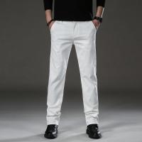 China Daily Mid Waist Solid Color dress pants wholesale price Urban Fashion Off White Dark Grey Custom (P352) for sale