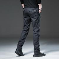 China Daily Mid Waist Solid Color dress pants wholesale price Urban Fashion Off White Dark Grey Custom (P352) for sale