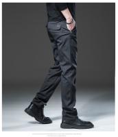 China Daily Mid Waist Solid Color dress pants wholesale price Urban Fashion Off White Dark Grey Custom (P352) for sale