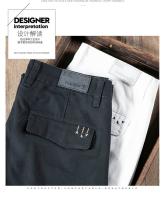 China Daily Mid Waist Solid Color dress pants wholesale price Urban Fashion Off White Dark Grey Custom (P352) for sale