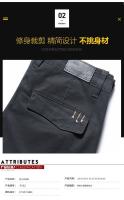 China Off White Dark Grey Daily Mid Waist Solid Color dress pants wholesale price Urban Fashion Off White Dark Grey Custom (P352) for sale