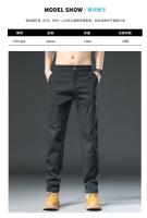 China Dark Grey Off White Daily Mid Waist Solid Color dress pants wholesale price Urban Fashion Dark Grey Off White Custom (P352) for sale