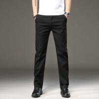China Black Black Daily Mid Waist dress pants wholesale price Solid Color Urban Fashion Custom (P348) for sale