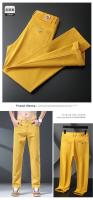 China Mid Waist Urban Fashion Slight Stretch mens pants wholesale Outdoor Office/Commute Business Daily Regular Custom (P393) for sale