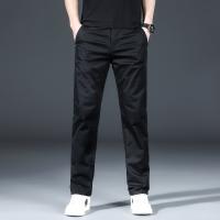 China Khaki Black Daily Mid Waist Khaki Black dress pants wholesale price Solid Color Urban Fashion Custom (P351) for sale