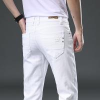 China Daily Mid Waist Solid Color wholesale skinny jeans mens Urban Fashion Regular Custom (MG109) for sale