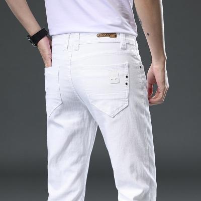 China Daily Mid Waist Solid Color wholesale skinny jeans mens Urban Fashion Regular Custom (MG109) for sale