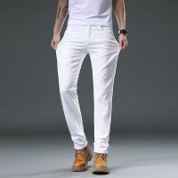 China Daily Mid Waist Solid Color wholesale skinny jeans mens Urban Fashion Regular Custom (MG109) for sale