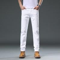 China Daily Mid Waist Solid Color wholesale skinny jeans mens Urban Fashion Regular Custom (MG109) for sale