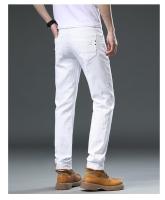 China Daily Mid Waist Solid Color wholesale skinny jeans mens Urban Fashion Regular Custom (MG109) for sale